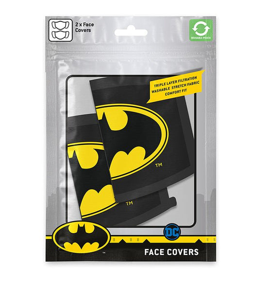 Batman Logo Face Mask 2 Pack – GeekCore