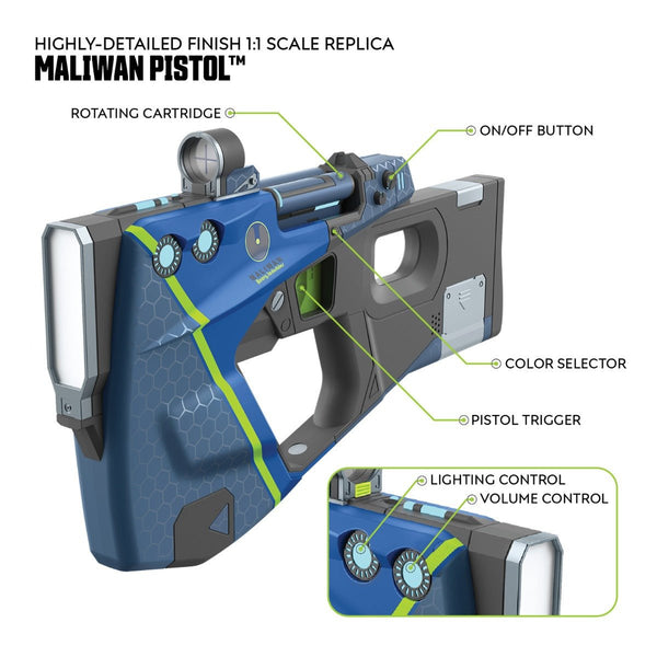 Borderlands 3 Maliwan Pistol 1:1 Scale Replica – GeekCore
