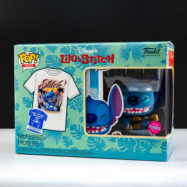 Disney Lilo and Stitch - Stitch with Ukulele Flocked Pop! Vinyl and Te ...