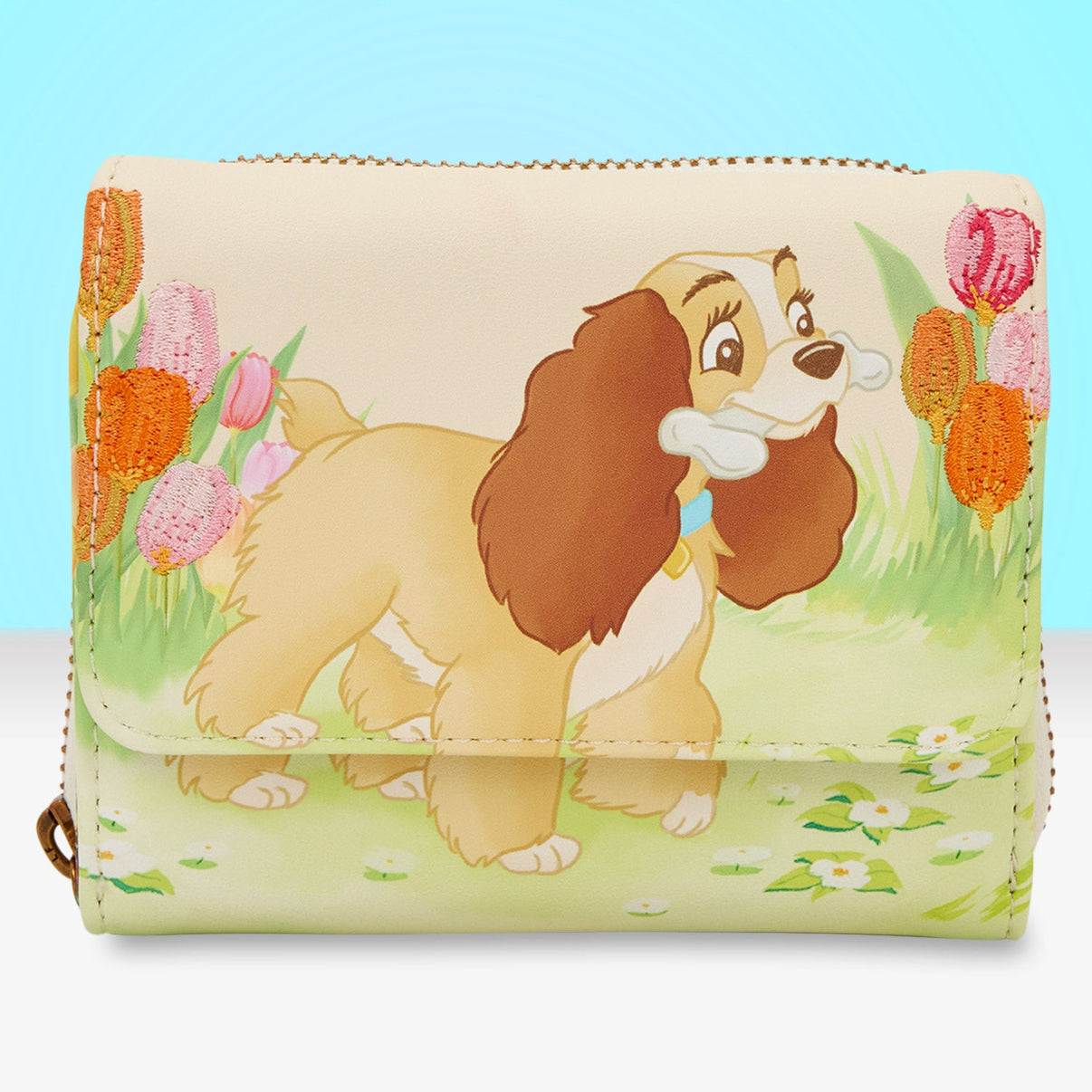 Loungefly x Disney Lady and the Tramp Pastel Tulip Trifold Wallet ...