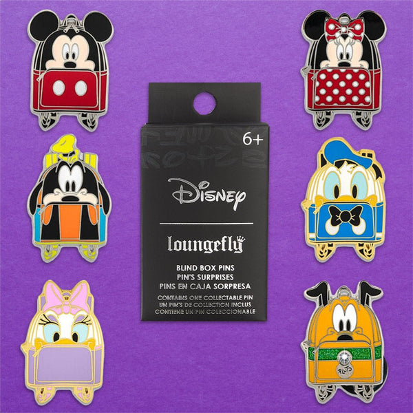 Loungefly x Disney Mickey and Friends Backpack Blind Box Enamel Pin ...