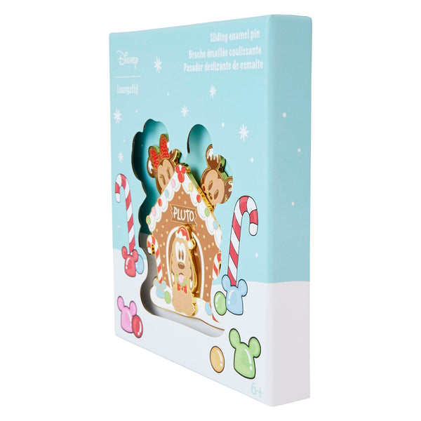 Loungefly x Disney Mickey and Friends Gingerbread Pluto House Sliding ...