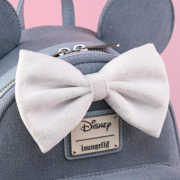 Loungefly x Disney Minnie Mouse Denim Quilted Mini Backpack – GeekCore