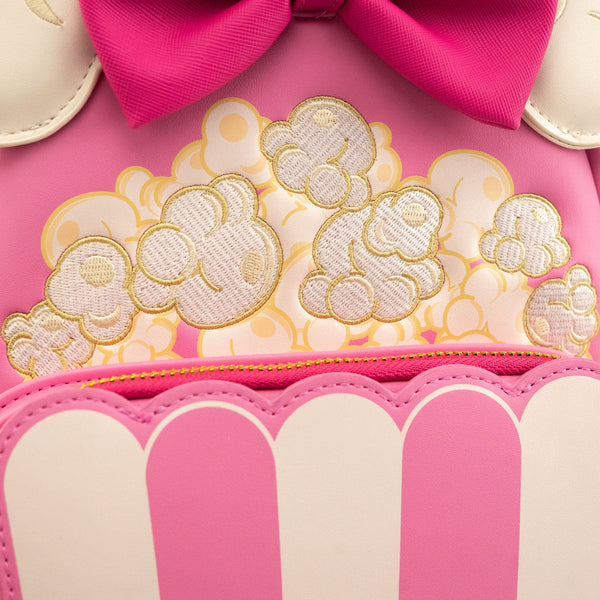 Loungefly x Disney Minnie Mouse Pink Popcorn Bucket Mini Backpack ...