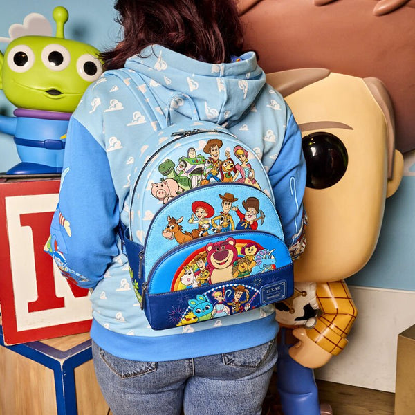 Loungefly x Disney Pixar Toy Story Movie Collab Triple Pocket Mini Bac ...