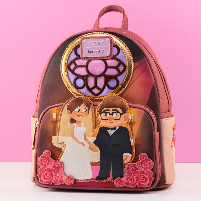 Loungefly x Disney Pixar Up Carl and Ellie Wedding Scene Mini Backpack ...