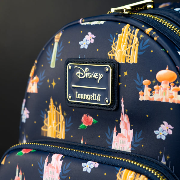 Loungefly x Disney Princess Castles Print Mini Backpack – GeekCore