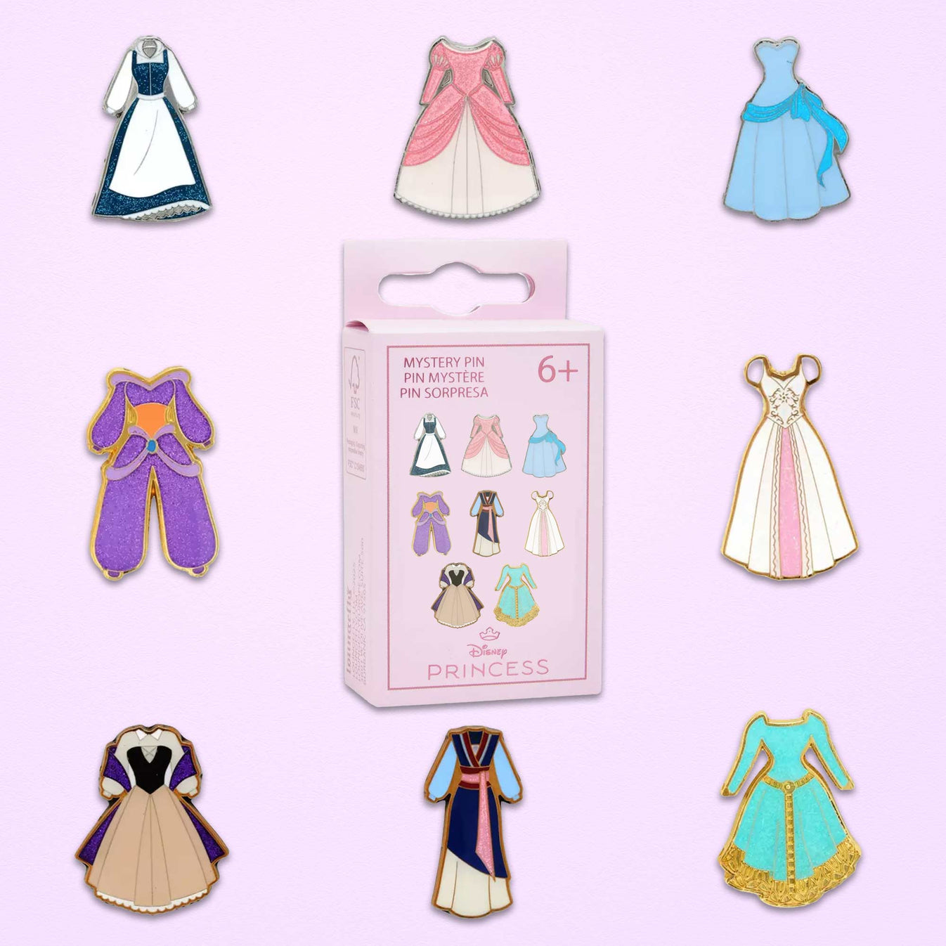 Loungefly x Disney Princess Dresses Vol.2 Blind Box Mystery Pin – GeekCore