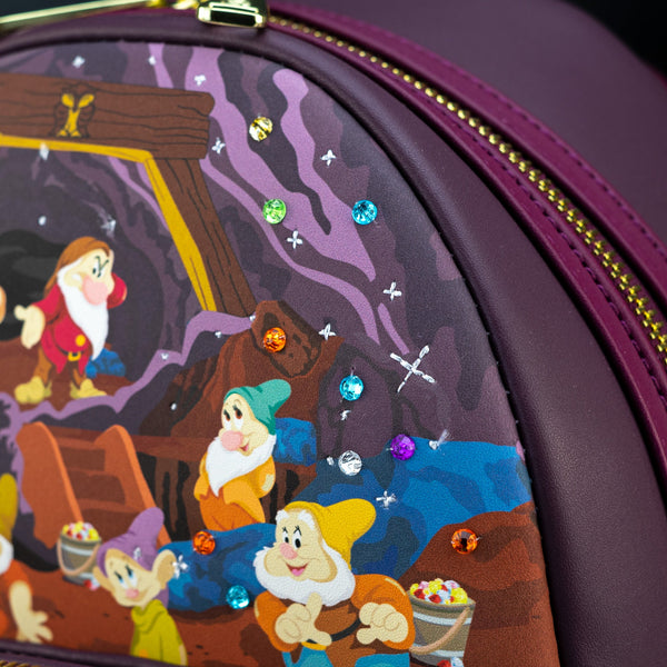 Loungefly x Disney Snow White Seven Dwarfs Mine Cart Mini Backpack ...