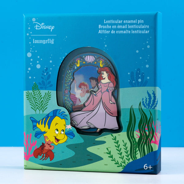Loungefly x Disney The Little Mermaid Princess Lenticular 3-Inch Pin ...