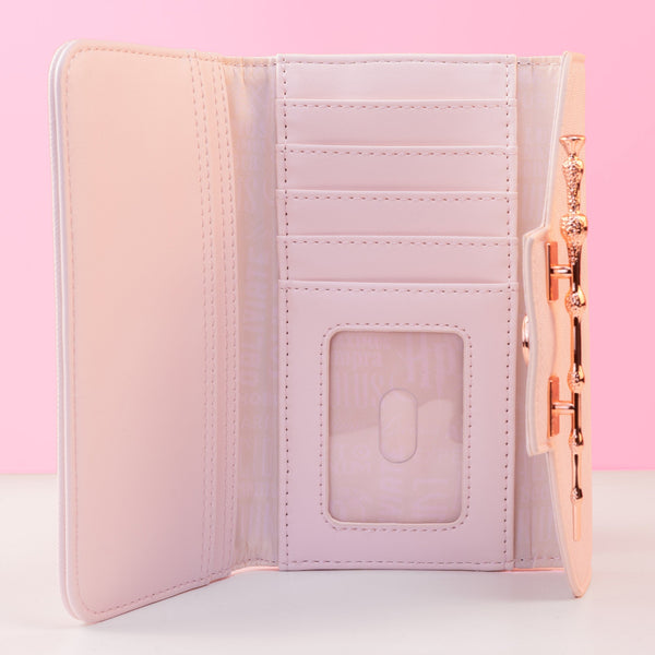 Loungefly x Harry Potter Pink Saffiano Elder Wand Wallet – GeekCore