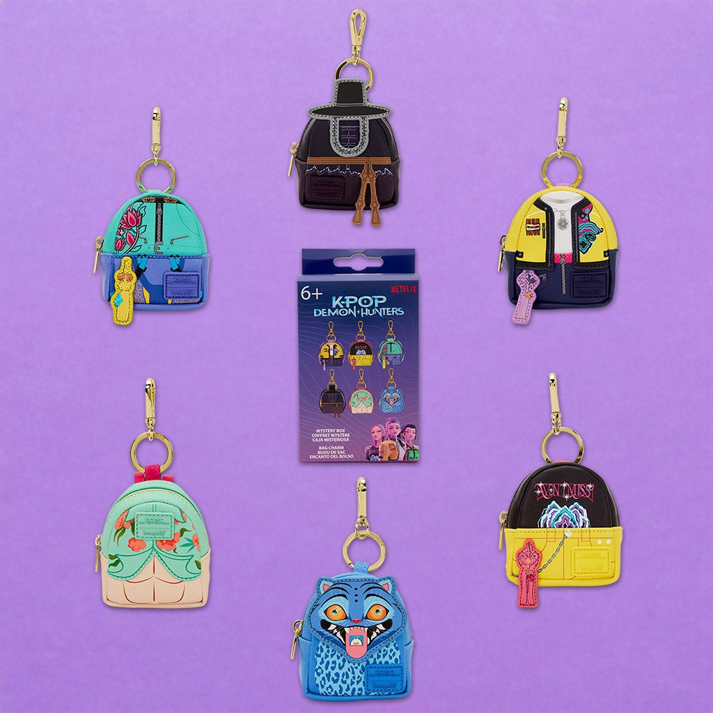 Loungefly x K-Pop Demon Hunters Mystery Mini Backpack Keychain Charm ...