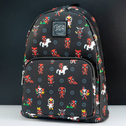 Loungefly x Marvel Deadpool 30th Anniversary All Over Print Mini Backp ...