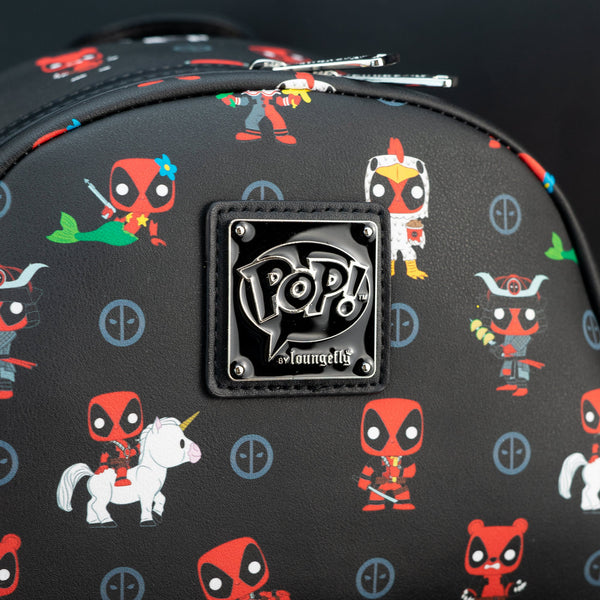Loungefly x Marvel Deadpool 30th Anniversary All Over Print Mini Backp ...