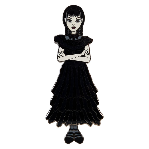 Loungefly x MGM Wednesday Addams Paper Doll Pin – GeekCore