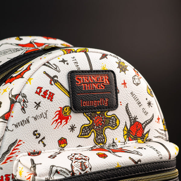 Loungefly x Netflix Stranger Things Hellfire Club Icons Mini Backpack ...