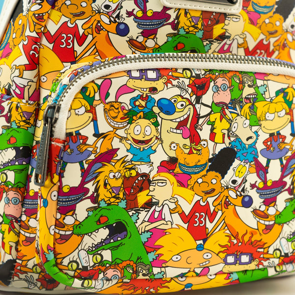 Loungefly x Nickelodeon Nick Rewind Gang All Over Print Mini Backpack ...