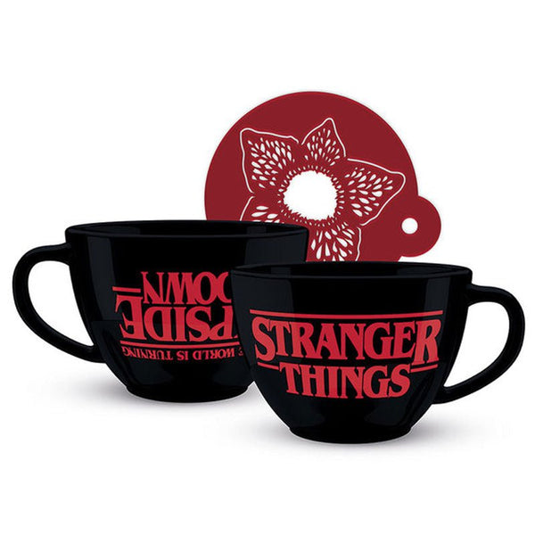 Stranger Things The Upside Down Cappuccino Cup with Demogorgan Coffee ...