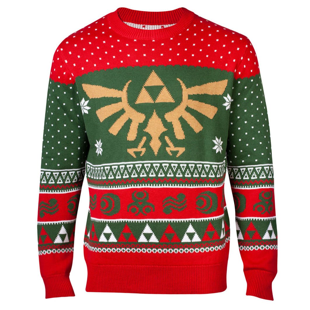 The Legend of Zelda Xmas in Hyrule Knitted Christmas Sweater/Jumper ...