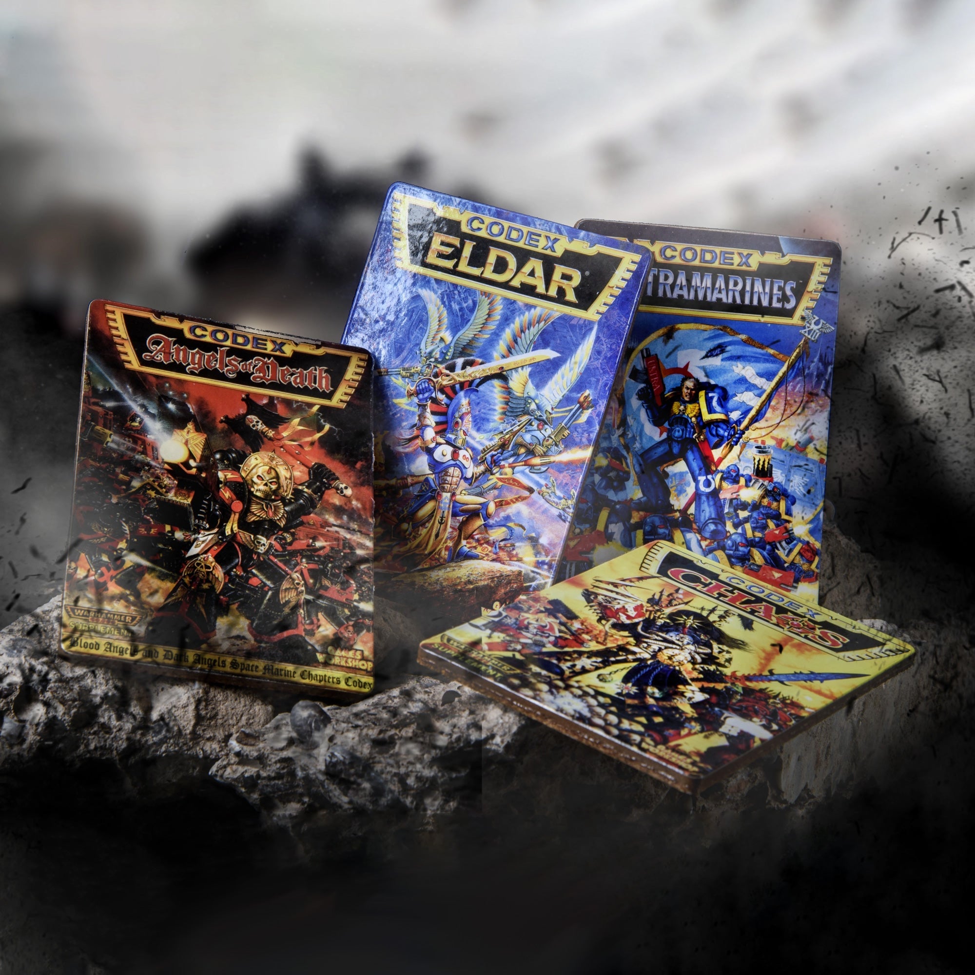Warhammer 40,000 Second Edition Codex Coasters – GeekCore